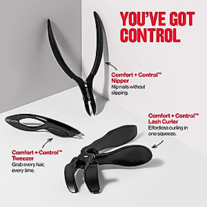 Revlon Revlon Comfort and Control Tweezer, Easy to Use Eyebrow Tool with Wide Grip, 1 count