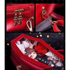 GK-O Banpaia Vampire Coffin Ita Bag Carriers For GSC OB11 Molly Bjd Doll Bed Lolita Fashion (Black)