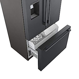 BOSCH 500 Series 36" Black Stainless Steel Counter-Depth 3-Door Refrigerator - B36CD50SNB
