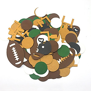 220 Pieces Football Confetti for Birthday Party - Football Themed Birthday Party Decorations, photo Prop Football Party Decor，Super Bowl Party Decoration Confetti.