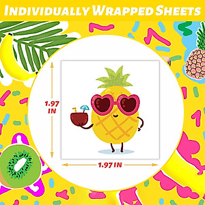 240 Pcs Summer Fruit Temporary Tattoos for Kids, Safety Waterproof Bulk Tattoos Stickers, Hawaiian Themed Tattoos Toys, Best Choice for Summer Party and Goody Bag Stuffers, 60 Different Designs