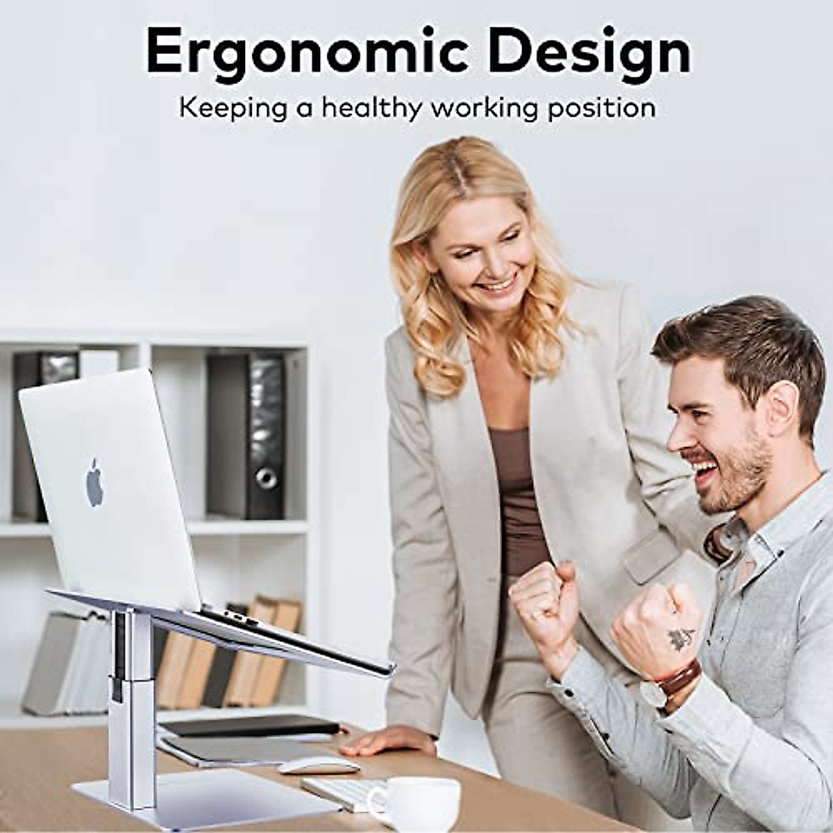 DEEDRR Adjustable Laptop Stand, Compatible with Laptops, Cameras, Projectors, Unique Latch for Quick Adjustment, Suitable for 13.3-15.6 Inch Computers