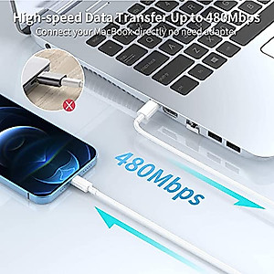 iPhone Fast Charger, USB C Fast Charger 20W PD Fast Adapter Type C Power Wall Charger with Cable Compatible iPhone 14/14 Pro Max/13/13Pro/12/12 Mini/12 Pro/12 Pro Max/11/11 Pro Max/Xs Max/XR/X,iPad