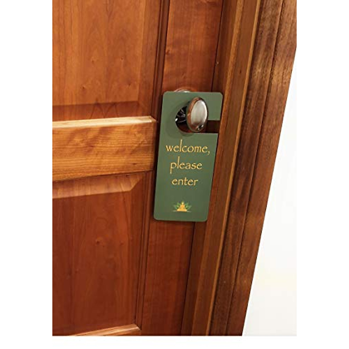 Meditation Door Sign | Do Not Disturb Sign Meditation in Progress | Meditation Gift for Home or Office