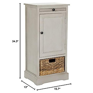 SAFAVIEH American Homes Collection Raven Vintage Grey Tall Storage Unit