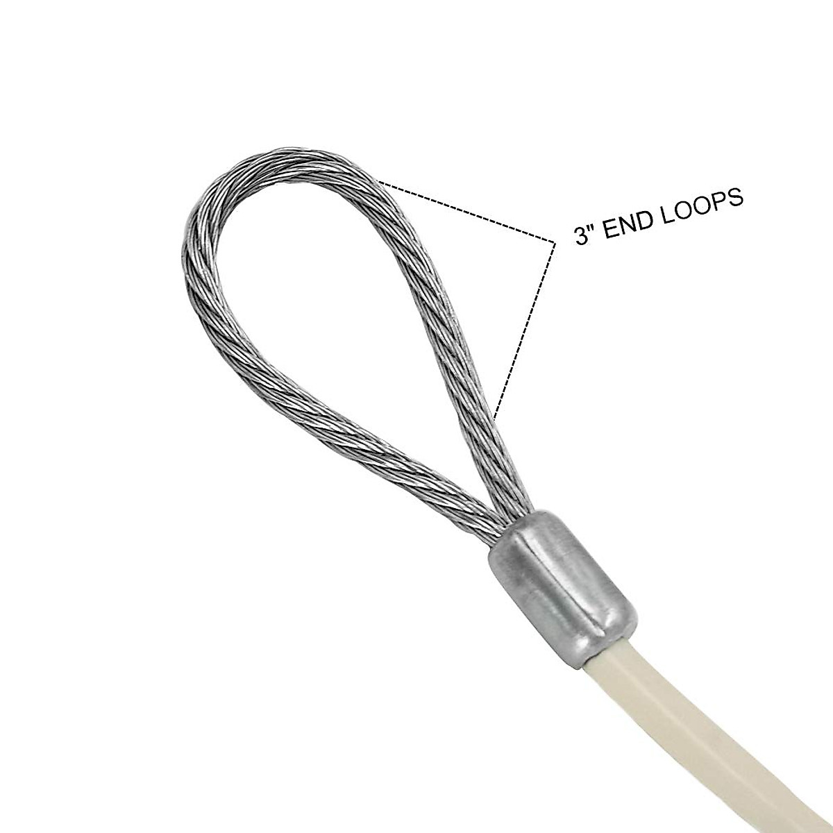 Aoneky 47ft 1/4'' Stainless Steel Replacement Tennis Net Cable