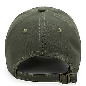 LOKIDVE USA American Flag Baseball Cap Embroidered Polo Style Military Army Hat-Green