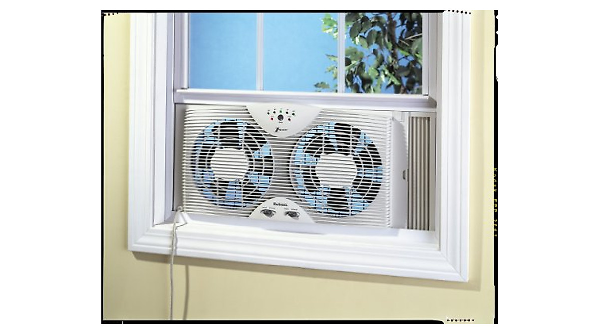 Holmes Dual 8-Inch Twin Window Fan with Thermostat - Efficient Cooling