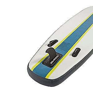 Blue Water Toys Inflatable Crossover Stand Up Paddle Board/Kayak Kit - Pump, Backpack, Coil Leash, Paddles, Detachable Seat, SUP 300 Pound Limit, 10 Feet by 32 Inches