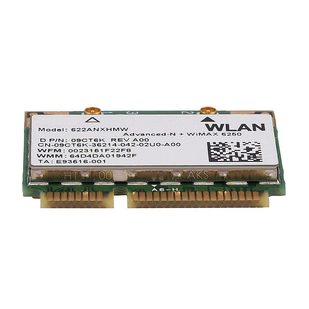 2.4G/ 5G Dual Band Wireless, 300Mbps AC 802.11 A/B/H/G/N Half Height Mini PCI-E WiFi Network Card for Intel 6250 WiMax Compatible with DELL/Asus/Toshiba/Acer