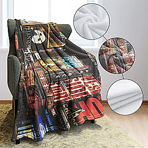 HommomH 50" x 80" Blanket Throw Comfort Thin Soft Air Conditioning Times Square Theater District