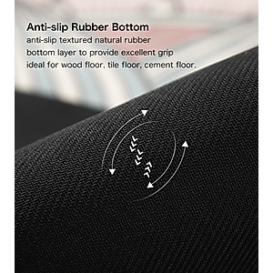 Knsbk Large Round Yoga Mat 4.6’ x 3.5mm for Exercise Premium Extra Thick, Ultra Comfortable, Non Slip, Meditation Mat