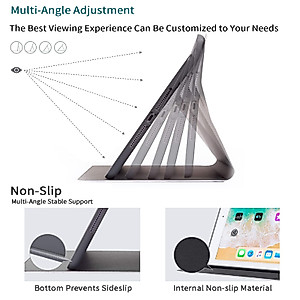 Case for Microsoft Surface Pro 7 Plus/Pro 7/Pro 6/Pro 5/Pro 4/Pro LTE 12.3 Inch PU Leather Slim Multiple Angles Stand Smart Cover with Auto Wake/Sleep, Cool Wolves Howling at The Moon