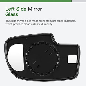 SCITOO Replacement Mirror Glass Driver Side Compatible with 1999-2006 for Chevy Silverado Pickup 2007 for Chevy Silverado Pickup 2000 for Chevy Suburban 2001-2006 for GMC Yukon XL for GMC Sierra