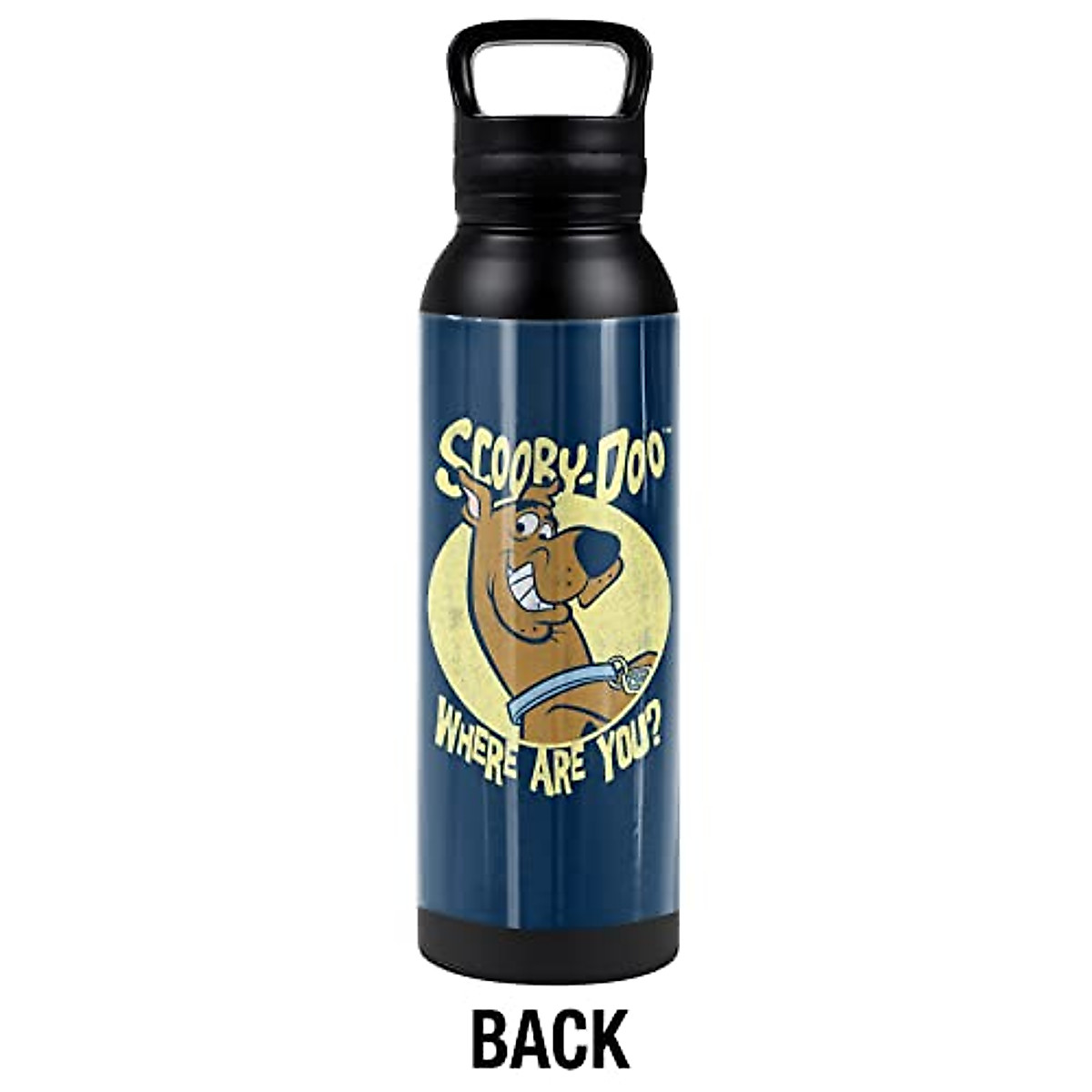 Scooby Doo! OFFICIAL Where Are You 24 oz Insulated Canteen Water Bottle, Leak Resistant, Vacuum Insulated Stainless Steel with Loop Cap