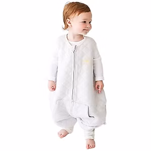 Tealbee Dreamsuit: Toddler Sleep Sack with Feet 12-18 months, 18-24 months - 1.2 TOG All Season Baby Wearable Blanket for Walkers - Rayon made from Bamboo, Organic Cotton Sleep Bag (12m-2T) - Sunshine