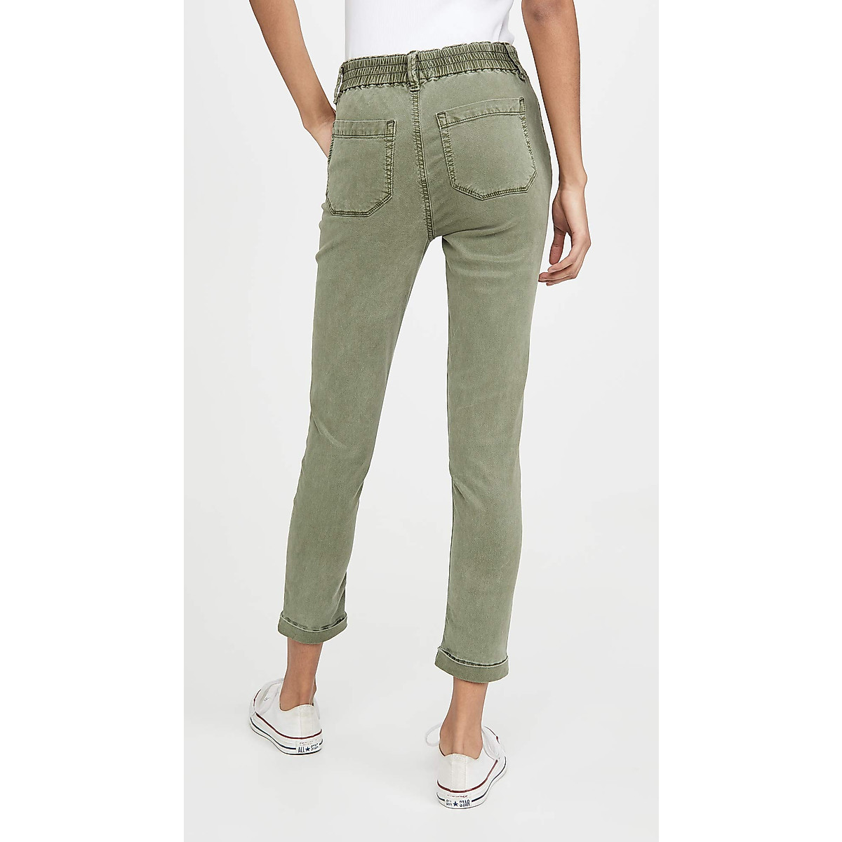 PAIGE Women's Christy Pants, Vintage Coastal Green, 24