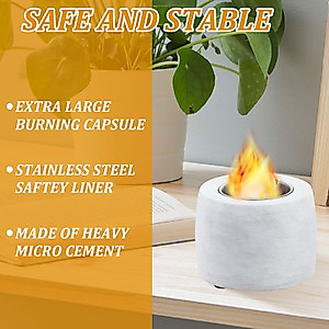 6 Pieces Tabletop Fire Pit Kit, Indoor Fire Pit Portable Smores Maker Table Top Fire Pit Bowl Tabletop Fire Bowls and 5 Pcs Marshmallow Roasting Sticks for Home Outdoor Indoor Patio Balcony Decor