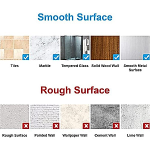 Murasakina 2PCS Shower Caddy Adhesive Replacement,Shower Shelves Adhesive Strip Pad Shower Organizer Sticker Replacement Bathroom Heavy Duty Strong Sticky Wall Adhesive