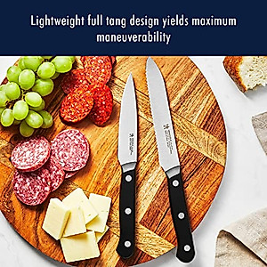 HENCKELS Solution Razor-Sharp 16-pc Self-Sharpening Knife Set, German Engineered Informed by 100+ Years of Mastery, Chefs Knife, Black