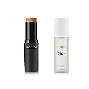 Mented Cosmetics Foundation Stick & Better Setter Setting Spray Bundle - M10 Medium with Warm Undertones