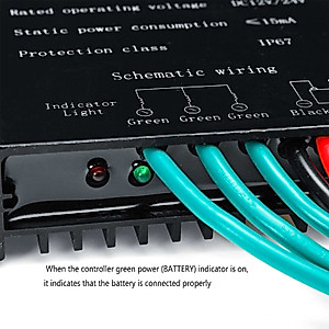 MPPT Wind Turbines Generator Charge Controller, 6000W-9000W 12/24V /48V MPPT Waterproof LED Overvoltage Speed Protection,48v