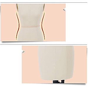 Tailors Dummy Mannequins Small Dressmakers Dummy Female, 1:2 Scale Adjustable Height, Tailor Manikins Mini Doll Dress Form Display Dollhouse Accessories Decoration Dressform Mannequin
