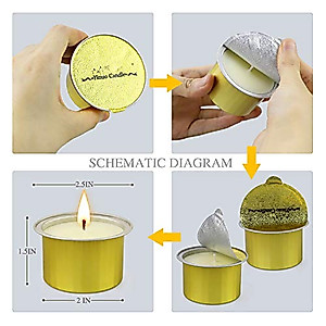 Citronella Candles Outdoor, Citronella Candles, 24 Pack Candle, 240H Burning for Natural Soy Candle, Citronella Candle, Portable Camping Candles Set for Patio Garden Balcony BBQ, Gifts for Summer