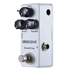 Moskyaudio Mini Obsessive Overdrive Effect Pedal with True Bypass Switch