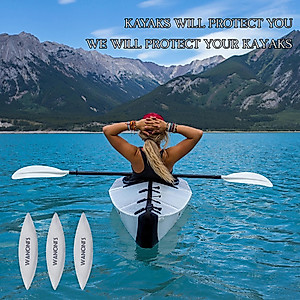 Wanoni's Kayak Cover Heavy Duty Waterproof Canoe Cover – UV Resistant Fishing Boat Cover for Outdoor Storage (9.3-18ft) (Gray, Suitable for 9.3-10.5ft Kayak)