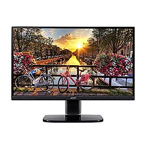 Acer KA272U biipx 27” WQHD 2560 x 1440 IPS Zero-Frame Monitor with 75Hz Refresh Rate and AMD Radeon FreeSync Technology (Display Port & 2 x HDMI 1.4 Ports) Black (Renewed)