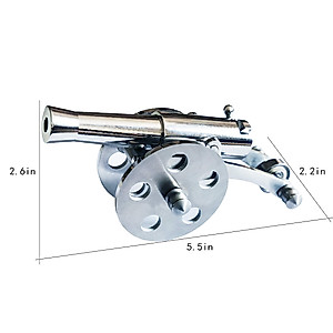 TIETHEKNOT New Super Mini Stainless Steel Handcrafted Napoleon Mini Cannon Model Rare Military Collection