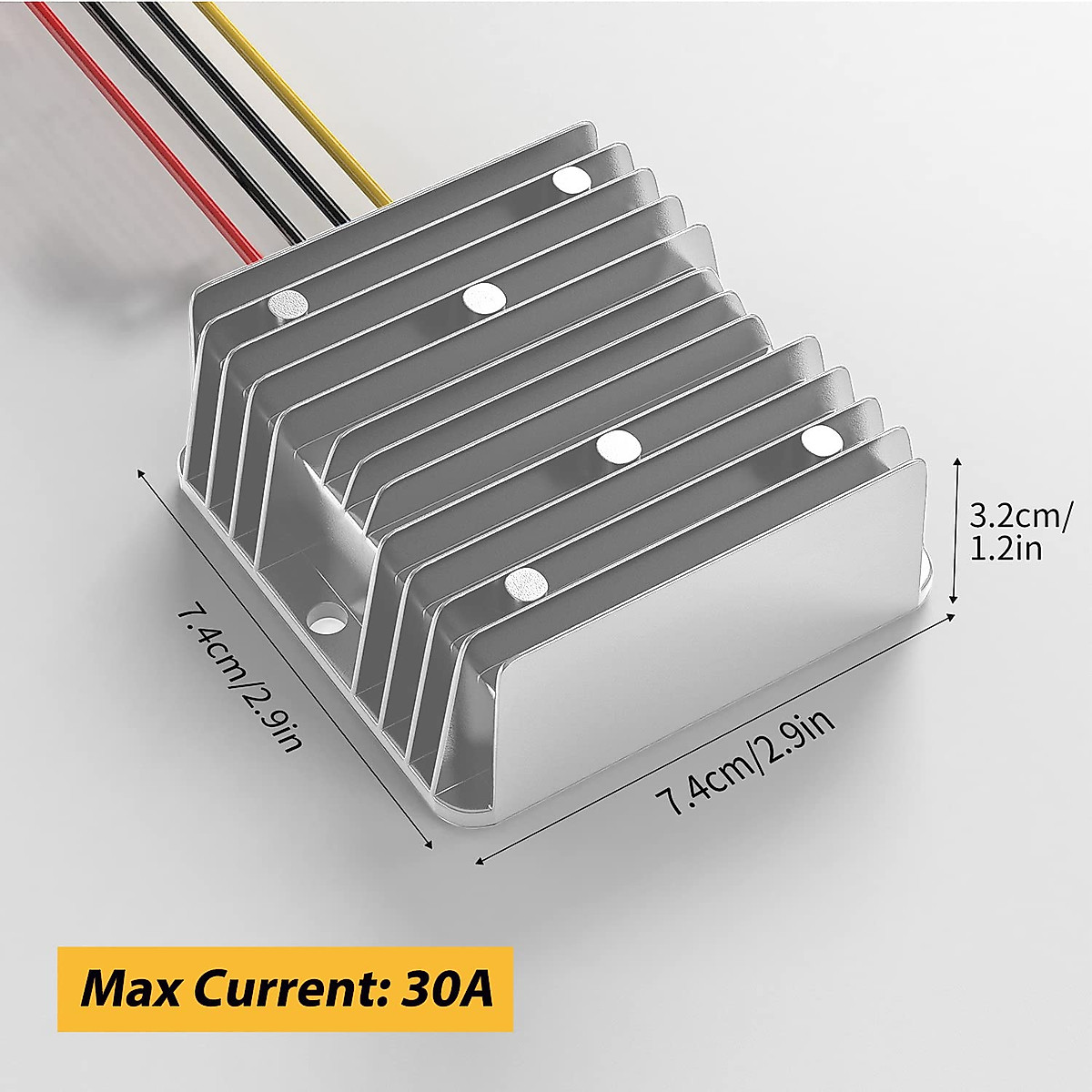 24v to 12v Converter, Step Down Converter 30A 360W for Heavy Duty Truck Car Power Reducer Converter for Auto Car Truck Vehicle Boat Solar System etc.(DC15-40V Inputs)