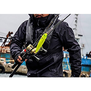 Compact FLOATTOP 150N Buoyancy PFD Outdoor Life Vest Automatic/Manual Inflatable Life Jacket PFD with 33g CO2 Cartridge (Black, Automatic)