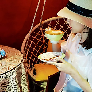 PULCHRITUDIE Fine Bone China Teacup and Saucer Set, English Teasets, Floral Design with Golden Rim, 8oz Cup, Set of Four