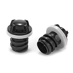 Cooler Drain Plugs Compatible with Yeti's Line of Roadie/Tundra & Tank Coolers & RTIC Coolers Leak-Proof Design Accessorie (2 Pack)