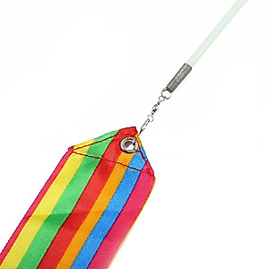 Smartlife15 10 Colors Gymnastic Dance Ribbon Streamer 4M Dancing Baton Gym Rhythmic Ribbons with Wand Art Artistic Gymnastics Ballet Twirling Rod Stick for Women Girls Kids