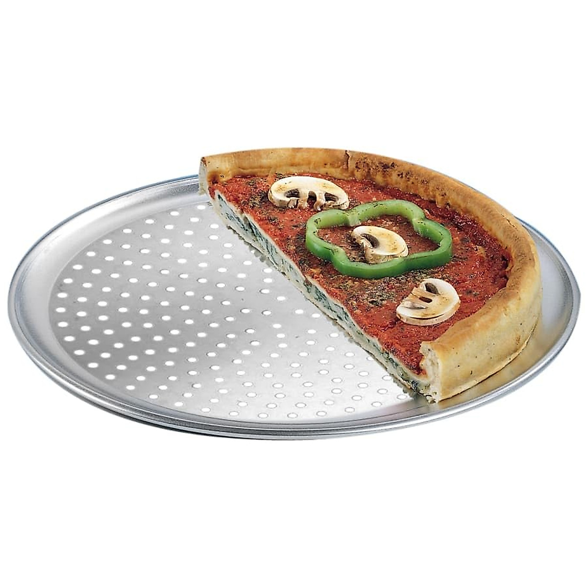 American Metalcraft Wide Rim Aluminum 16" Perforated Pizza Pan