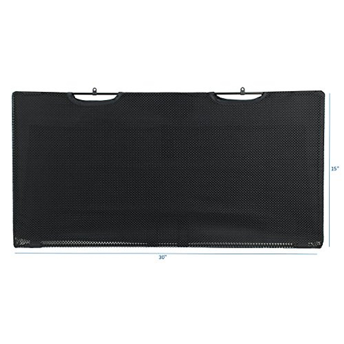 VIVO Black 30 inch Under Desk Privacy and Cable Management Organizer Sleeve, Wire Hider Kit Panel System, DESK-SKIRT-30