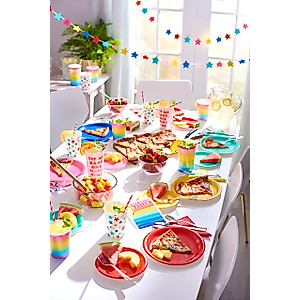 American Greetings Rainbow Party Supplies for Fathers Day, Graduation, Birthdays and All Occasions, Multicolor Lunch Napkins (50-Count)