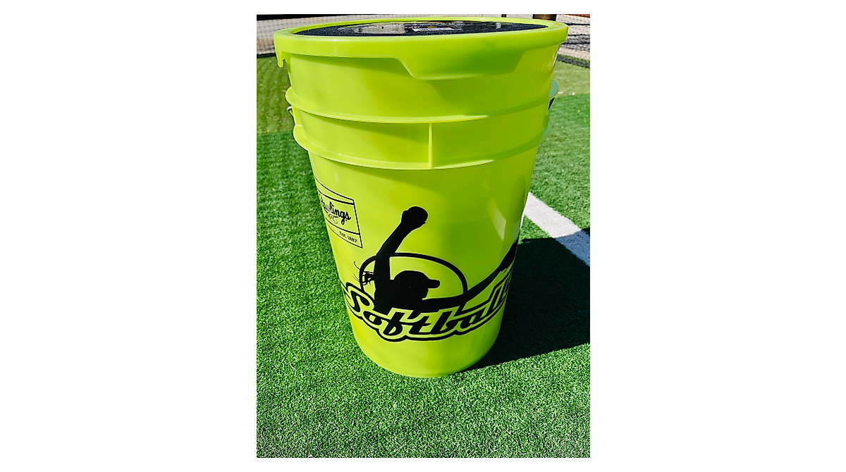 Rawlings | 1 pk. | 6 Gallon Empty Bucket With Lid | Fastpitch Softball ...