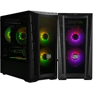 Cooler Master MasterBox MB320L ARGB Micro-ATX with Dual ARGB Fans, DarkMirror Front Panel, Mesh Front Intake Vents, Tempered Glass Side Panel & ARGB Lighting System