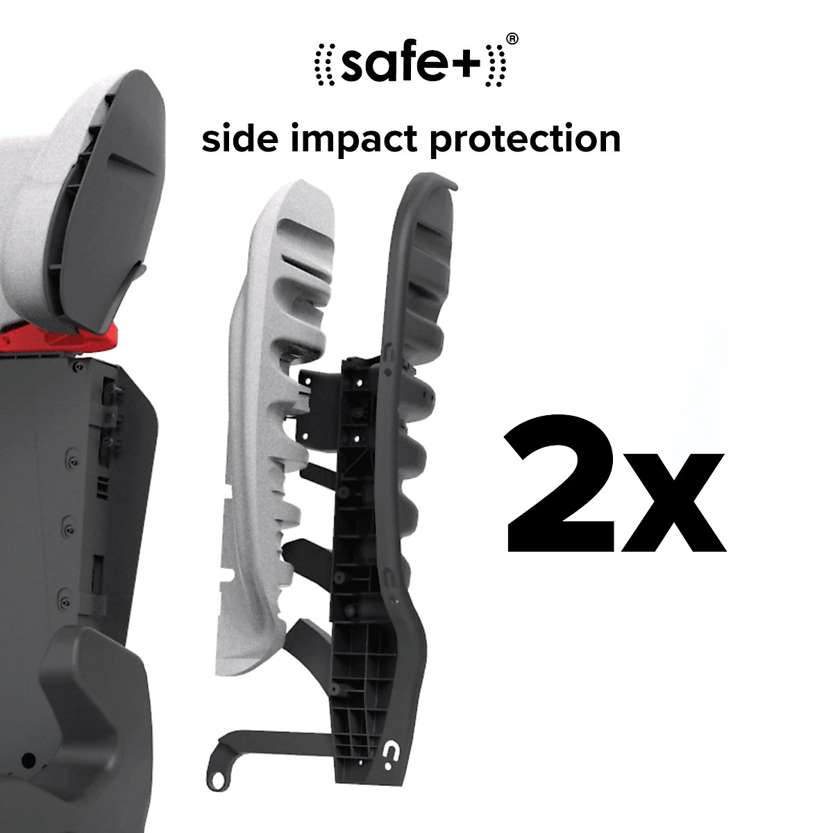 Diono Monterey 2XT Latch 2 in 1 High Back Booster Car Seat with Expandable Height & Width, Side Impact Protection, 8 Years 1 Booster, Blue