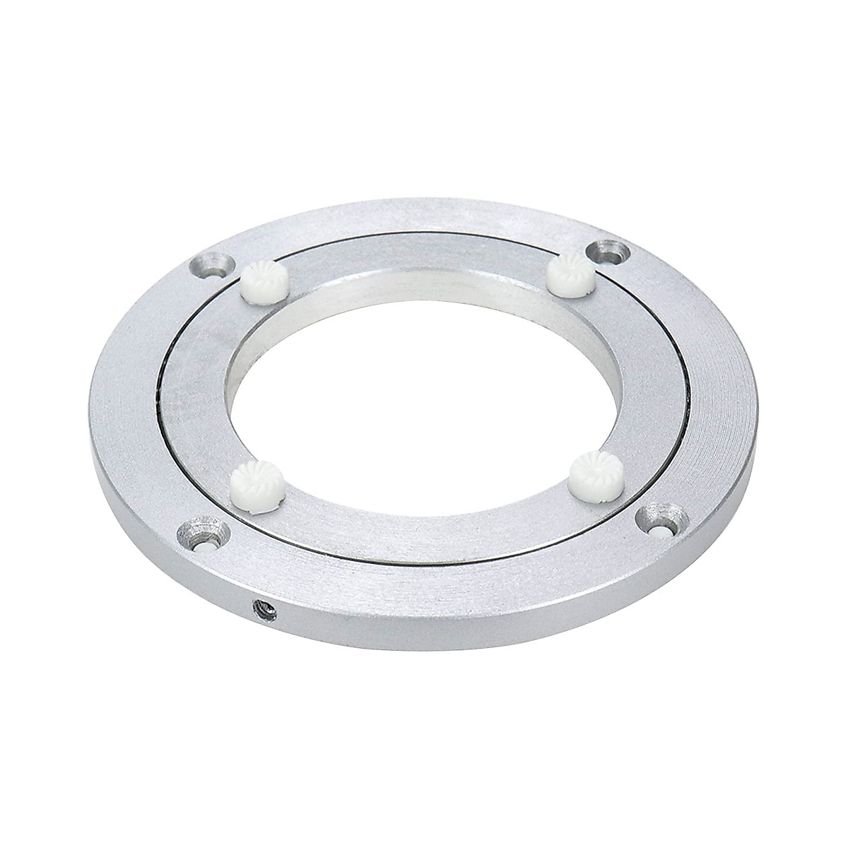HEVSTIL 5 Inch Aluminum Alloy Turntable,Heavy Duty Spinning Turntable Round Dining Table Smooth Swivel Plate Hardware Lazy Susan Bearings
