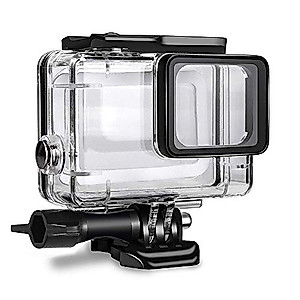 OKFUN Single Lock Waterproof Housing for Go Pro Hero 2018/7/6/5 Black, Protective 34M/111FT Underwater Dive Case Shell with Bracket Accessories for Go Pro Hero7 Hero6 Hero5 Action Camera
