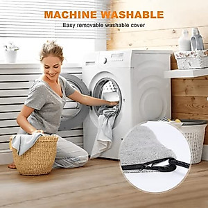 SHU UFANRO Heated Cat Bed,6 Adjustable Temperature Pet Heating Pad Indoor for Dogs Cats Waterproof Dogs Heating Mat with Timer, Auto Power Off,Chew Resistant Cord Warm House Electric Pet Pad