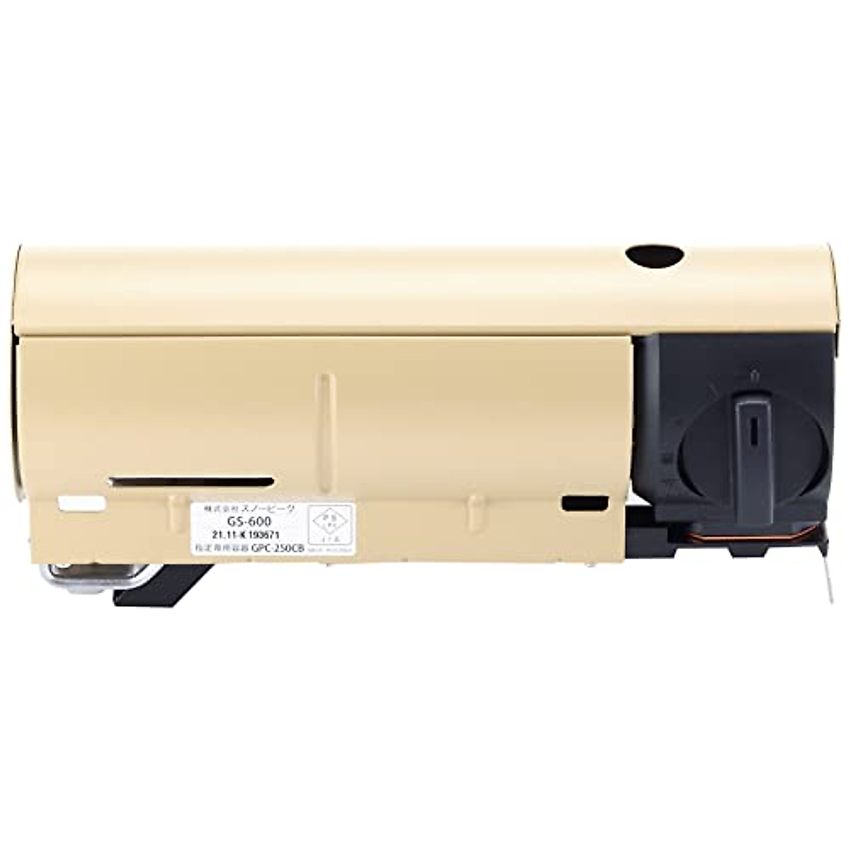 Snow Peak's Home & Camp Burner, Khaki, GS-600KH-US, Designed in Japan, Lifetime Product Guarantee, Lightweight and Compact for Camping, Stable Base for Cooking, One Size