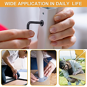 VIGRUE 80PCS Baby Bed Crib Metric Screws M6 x 15mm/ 20mm/ 25mm/ 30mm/ 35mm/ 40mm/ 50mm/ 70mm Black Hex Socket Cap Bolts Barrel Nuts Assortment Kit for Crib Baby Bed Furniture Hardware Cots and Chairs