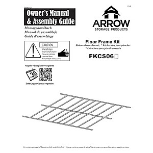 Arrow Sheds Floor Frame Kit for Arrow Classic Sheds Sized 12' x 12'