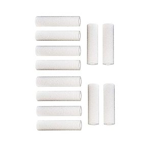 12 pk 10"x2.5" 5 Micron Grooved Sediment Melt Blown Filters Cartridges (Compatible Replace AP110, WHCF-GD05, Watts FPMBG-5-975)